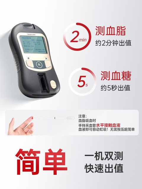 Sannuo Zangnuo Blood Lipid and Blood Glucose Tester for Home Use ...