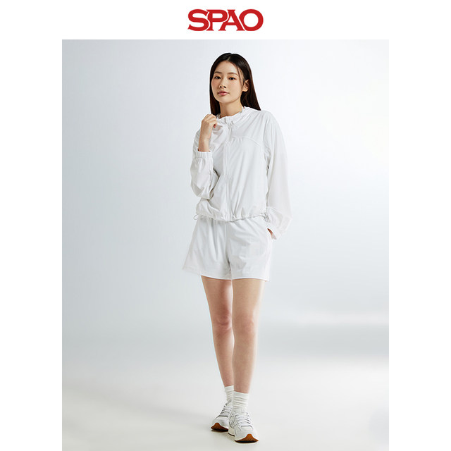 SPAO Korea's same 2024 autumn new fashion hooded casual sportswear jacket SPGME26A11