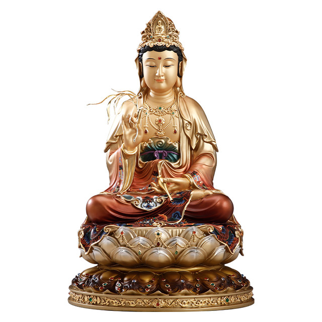 Taiwan's pure bronze Guanyin Bodhisattva Buddha statue is dedicated to ...