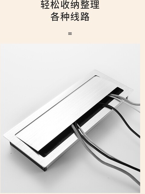 High-End Desk Cable Hole Cover, Desktop Cable Management Decorative ...