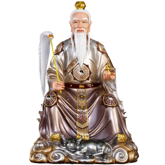 Ciyuan Pavilion Imitation Bronze Color Taishang Laojun Sanqing Statue ...
