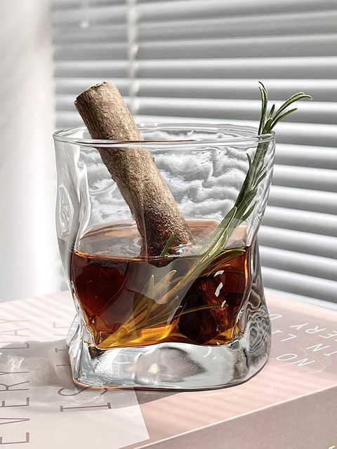 INS Feng Crystal Twitch Cup Irregular Glass Wine glass Fruity Beer ...