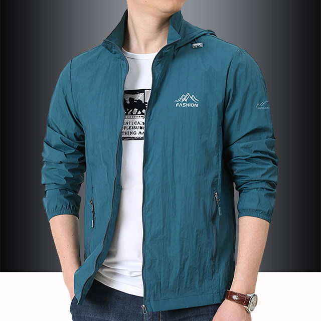 Sun protection clothing men's summer ultra-thin anti-UV fishing outdoor ...