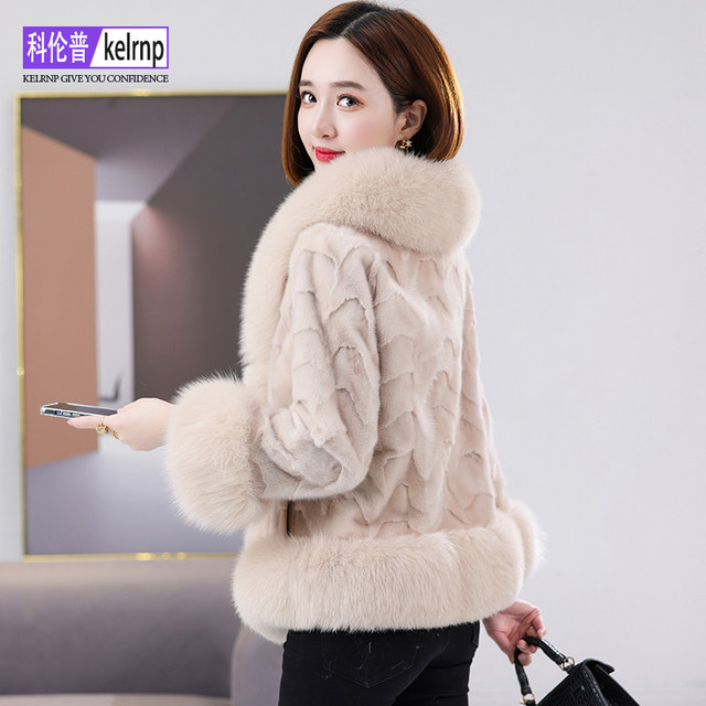 Imported velvet mink fur coat for women 2024 new winter musty oversized ...
