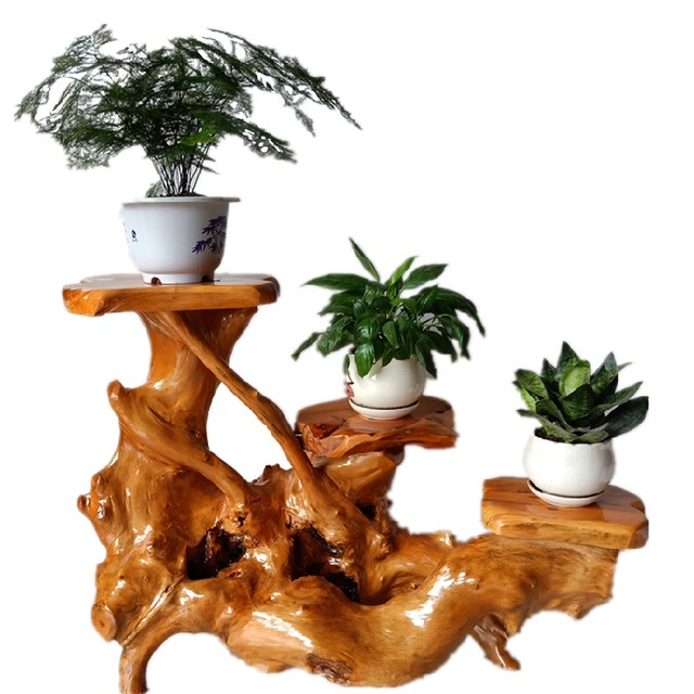 Natural root carving frame wood carving base original bonsai fish tank ...
