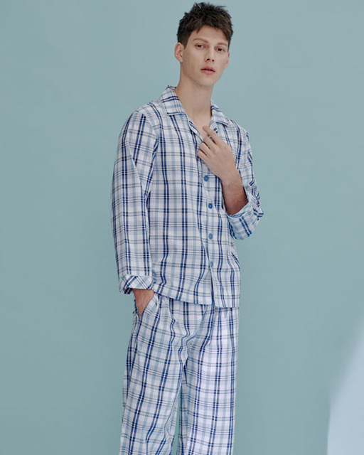Three-gun pajamas for men and women, spring and autumn, Xinjiang cotton ...