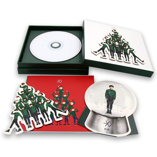 Spot genuine record EXO-K December miracle album CD disc + photo lyrics ...