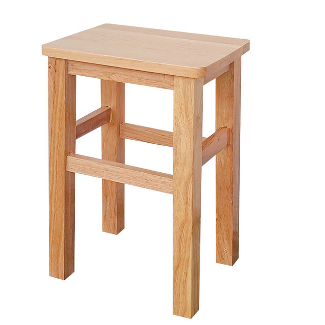 Solid wood square stool height 45cm home restaurant cafeteria office ...