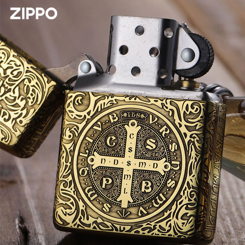 Encendedor Zippo Constantine de Cobre Puro - Regalo a Prueba de Viento ...
