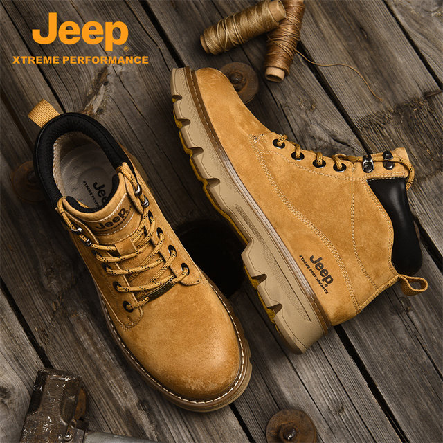Jeep/Jeep waterproof high-top rhubarb boots men's 24 autumn and winter ...