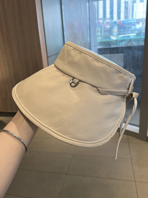 Foldable empty top hat for women in summer outdoor face protection sun ...