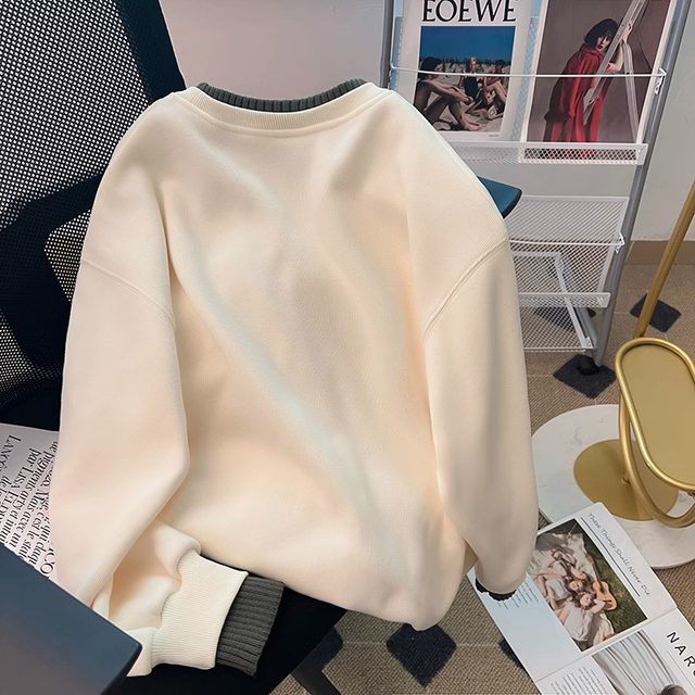 Lazy Wind Kessing Sweater Women's Round Neck 2024 Autumn and Winter New ...