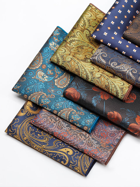 Men's suit chest scarf pocket square formal business suit small square scarf handkerchief ...