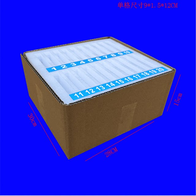 Mobile phone storage box storage plexiglass multi-grid tempered film ...