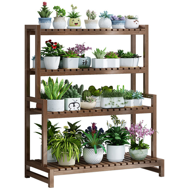 Flower rack living room floor -to -ceiling storage shelf balcony flower ...