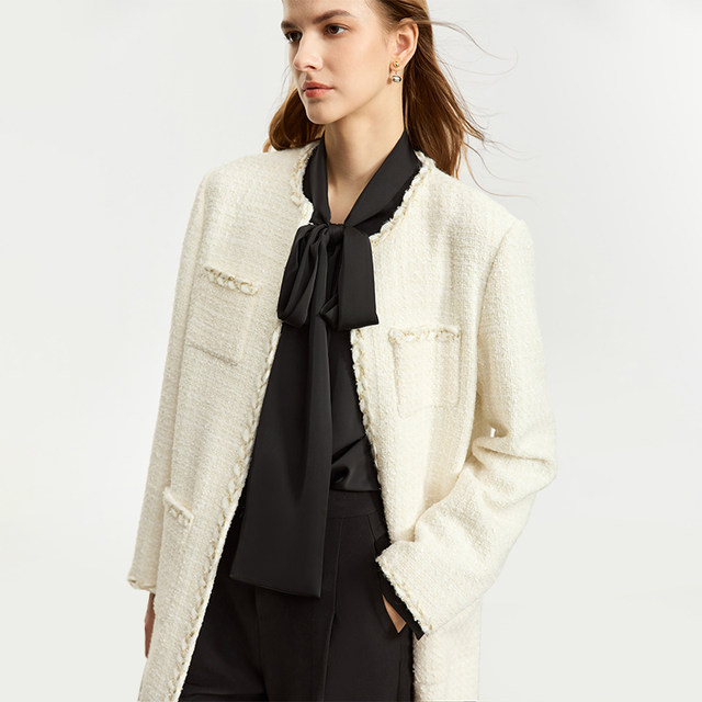 amll flagship store French style small fragrance woolen coat women's ...