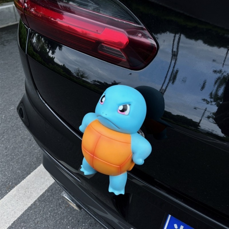 Internet celebrity Tsundere Squirtle car roof and tail decoration doll ...