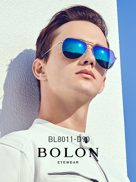 BOLON Tyrannosaurus polarized sunglasses men's retro metal frame toad ...