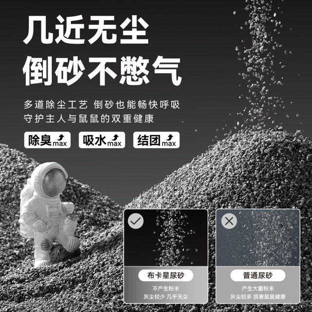 Bucas star hamster urine sand summer supplies activated carbon deodorization particles toilet ...