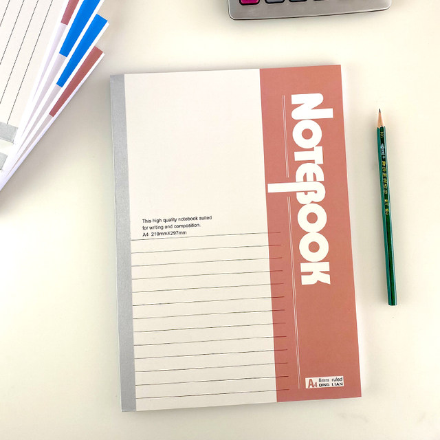 Thickened large notebook A4 notebook large simple thick notepad for ...