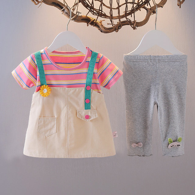 Baby girl summer clothes one-year-old baby summer clothes small ...