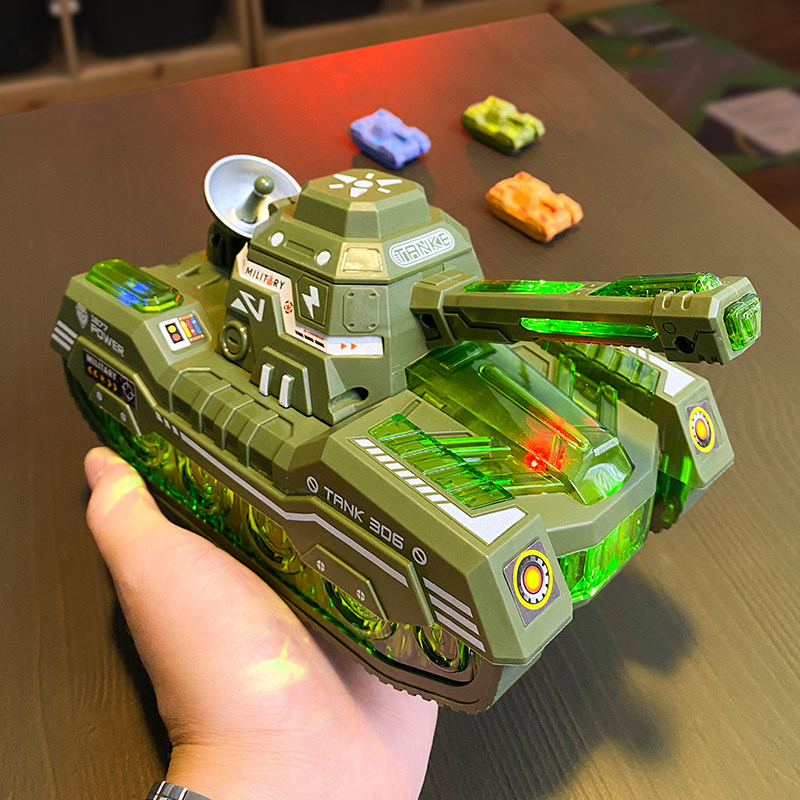 Electric Tank Toy with Lights & Sound - Universal Vehicle