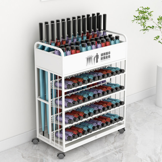 Umbrella rack storage rack commercial large-capacity umbrella bucket ...