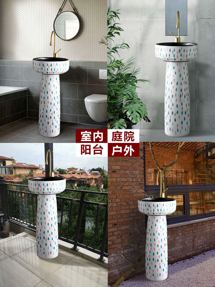 Lavabo de Cerámica Estclass - Fregadero para Patio y Balcón