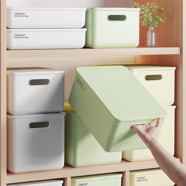 Kitchen cabinet thickened storage box debris storage basket plastic ...