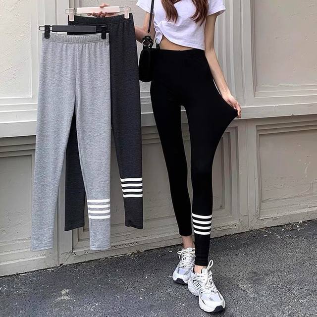 Autumn and winter thick lamb cashmere leggings female wears high waist ...