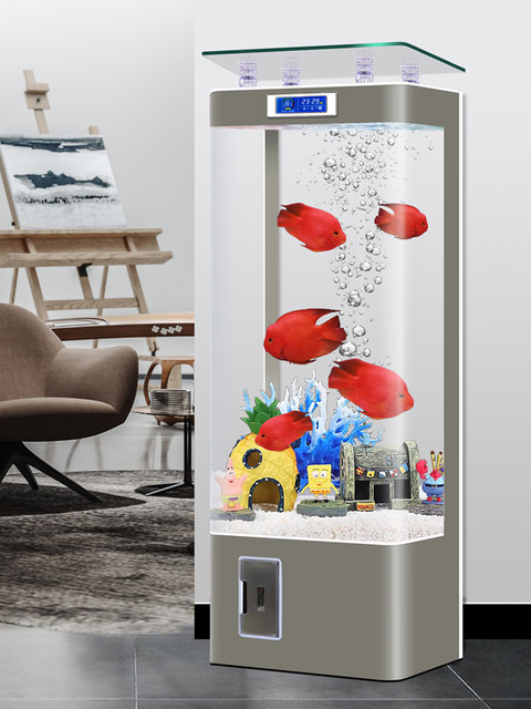 New square fish tank living room Hakka uses small and medium -sized ...