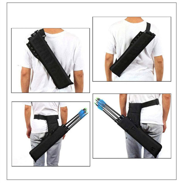 Three-tube quiver, bow and arrow kettle that can be carried cross-body ...