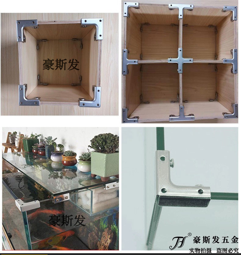 304 stainless steel fixed 90 degree glass partition clamp fish tank ...