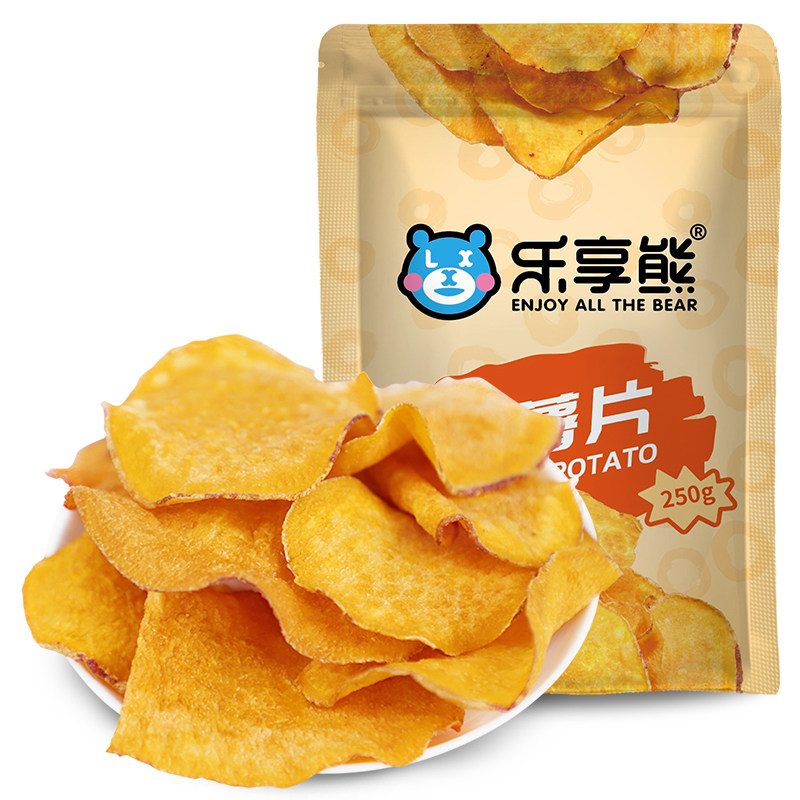 Chips de Patate Douce Happy Bear 250g - Snack Croustillant