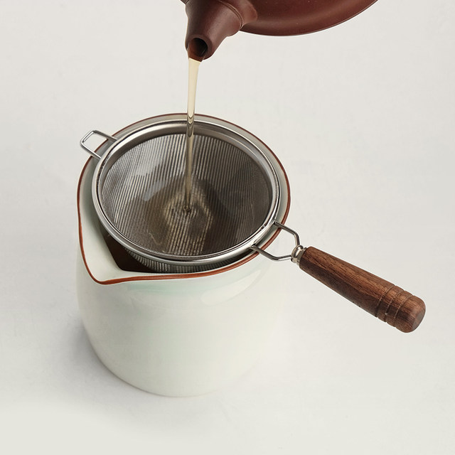 Double-layer stainless steel tea filter Japanese-style creative tea ...