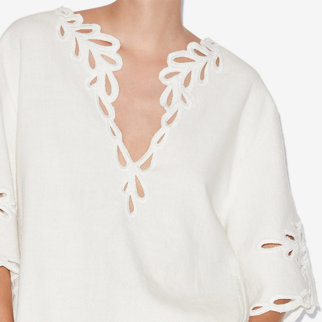 MARANT ETOILE2025 Spring and Summer New SHANA French Hollow Embroidered ...