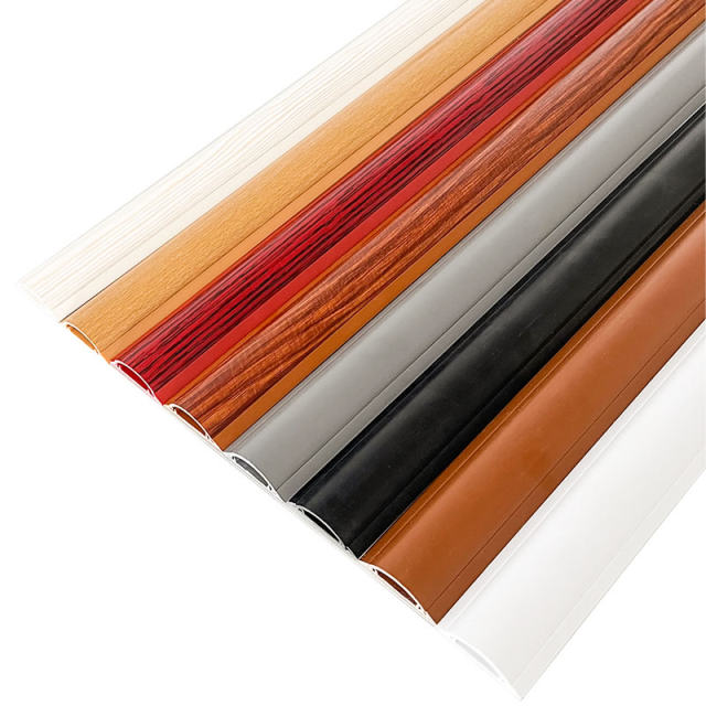 PVC surface-mounted wire trough semi-circular ground wire trough ground ...