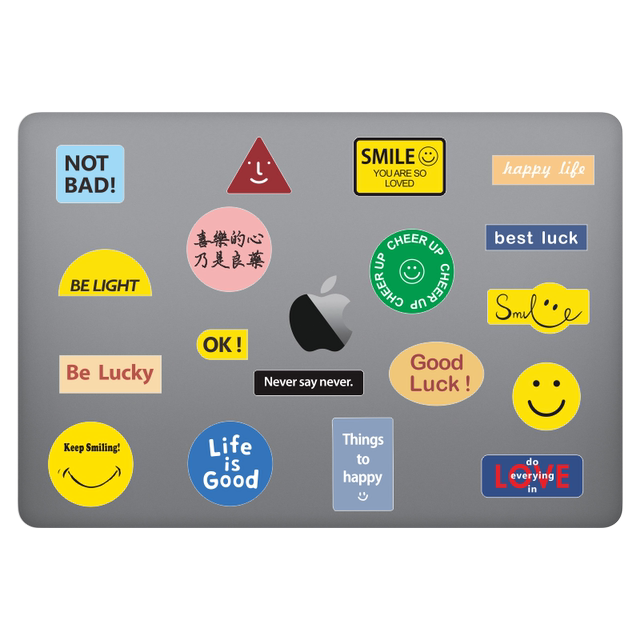 Art stickers 18 power of words stickers laptop mac mobile phone tablet ...