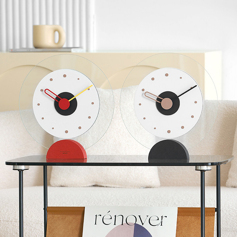 Noridongsan Nori Creative Alarm Clock - Modern Wood & PVC Desk Clock