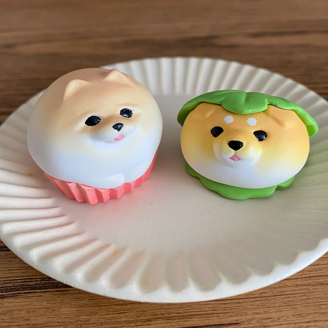 Japanese Genuine STASTO Volume 2 Food Mimicry Figure Gacha Christmas Seal Shiba Inu Rabbit ...