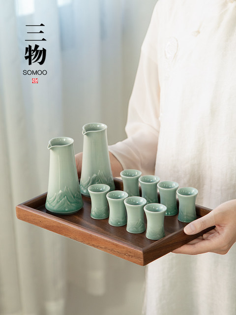 Sanwu Mountain and Sea Light Luxury Chinese Style Wine Divider Set ...