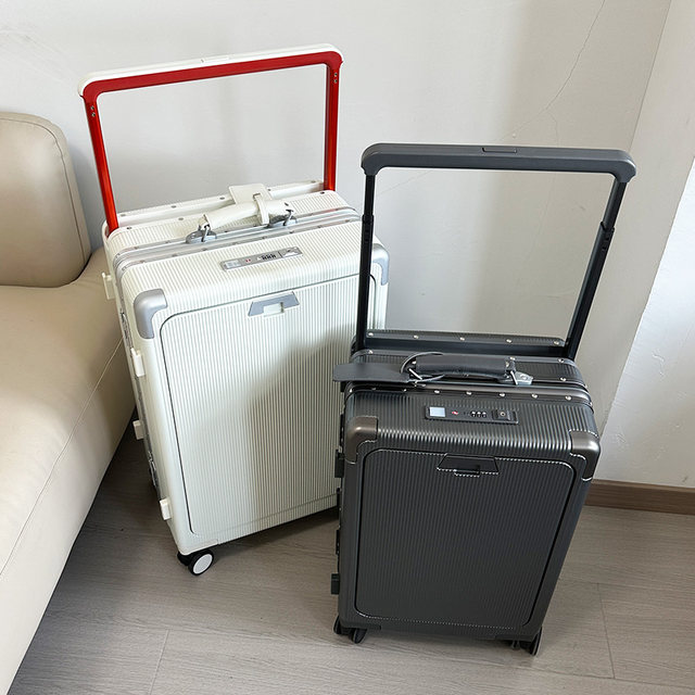 Exported to Japan, front clamshell opening suitcase, high-looking ...