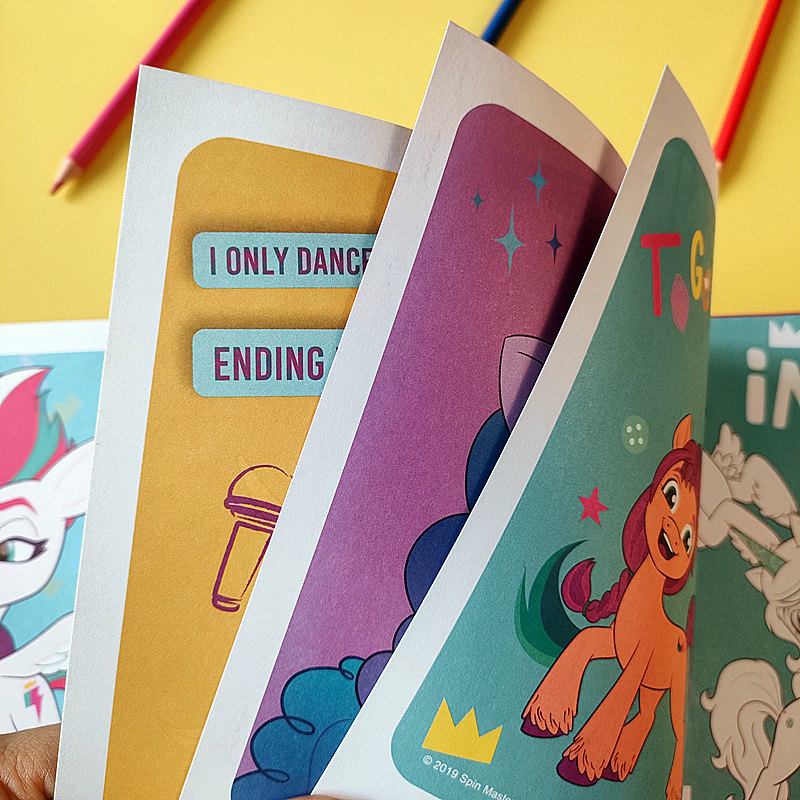 Buku Mewarnai Little Pony untuk Anak Perempuan - Usia 3-7 Tahun