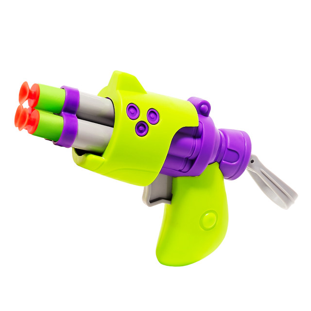 Mini radish space gun soft bullet burst small hand grab launcher foam ...