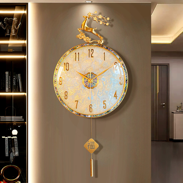 2025 new shell wall clock, high-end light luxury and elegant living ...