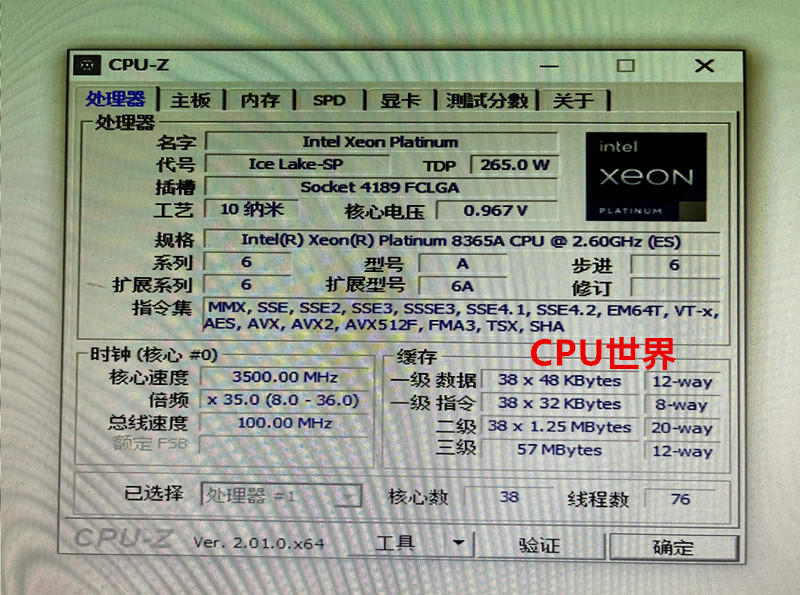 Intel platinum 铂金 8365A正显 CPU 2.6G 38核 8368 8368Q 8360Y-淘宝网