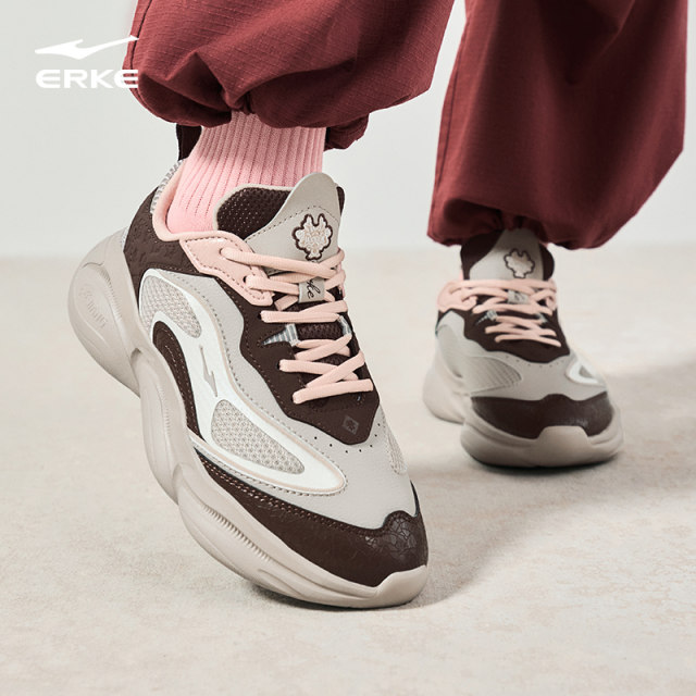 Hongxing Erke Zhixia women's shoes summer new daddy shoes breathable sports shoes thick sole ...