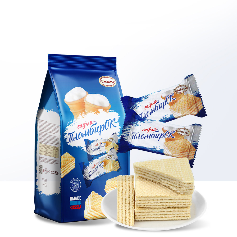 Biscuits gaufrettes Aconte 5 couches - 408g - Importés de Russie