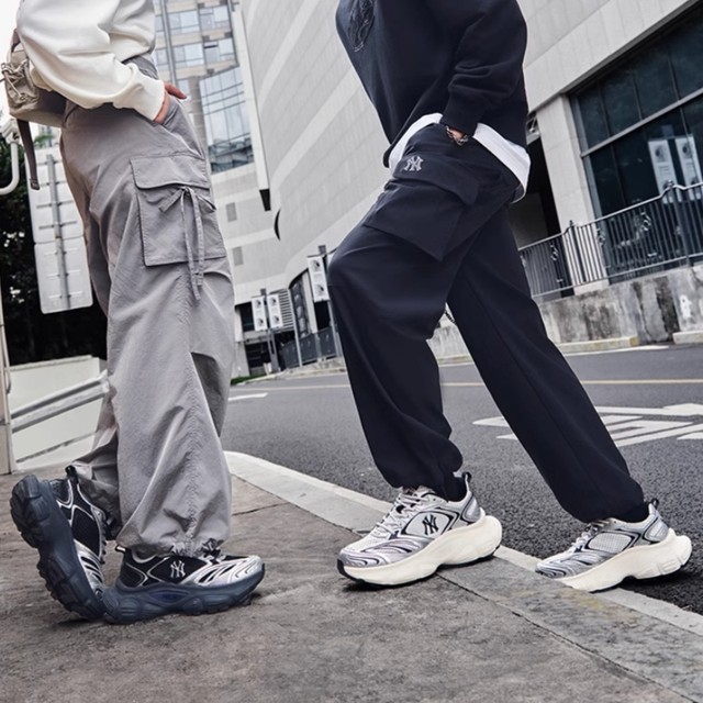 MLB men and women trendy thick sole heightened casual and fashionable ...