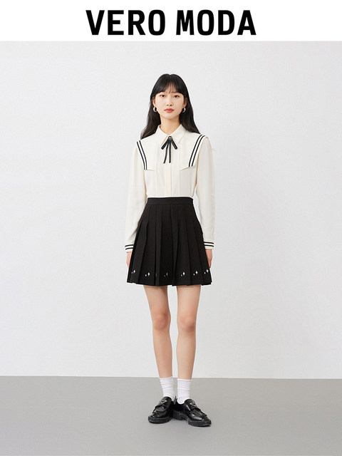 Vero Moda Ole Boilet Skirt Spring and Autumn New Sweet Girl Sweet Cool College Wind high -waist ...